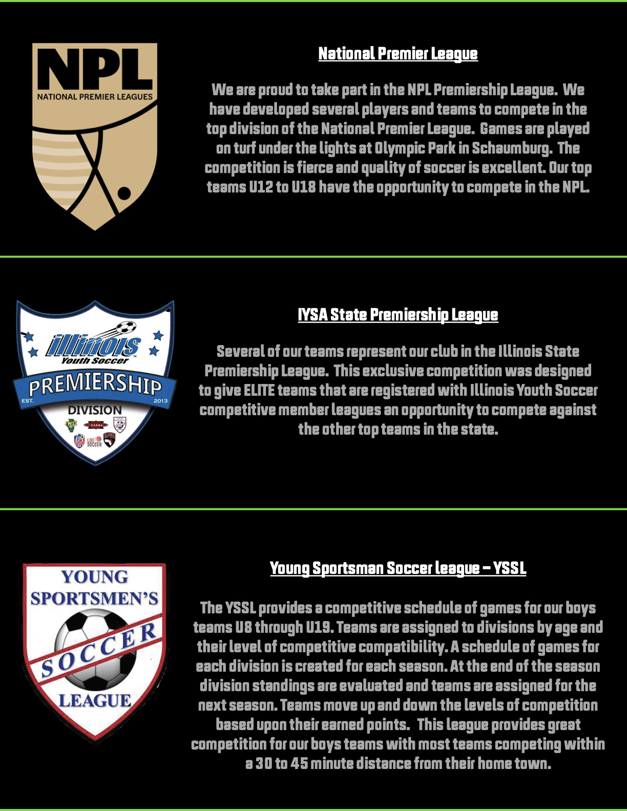 North Shore FC > Club Information > Leagues